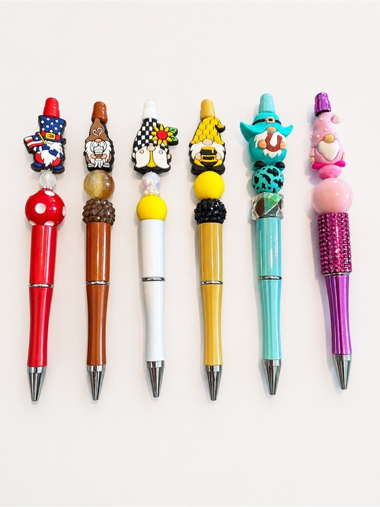 Handmade | Office | Set Of Six Handmade Gnome Themed Pens | Poshmark